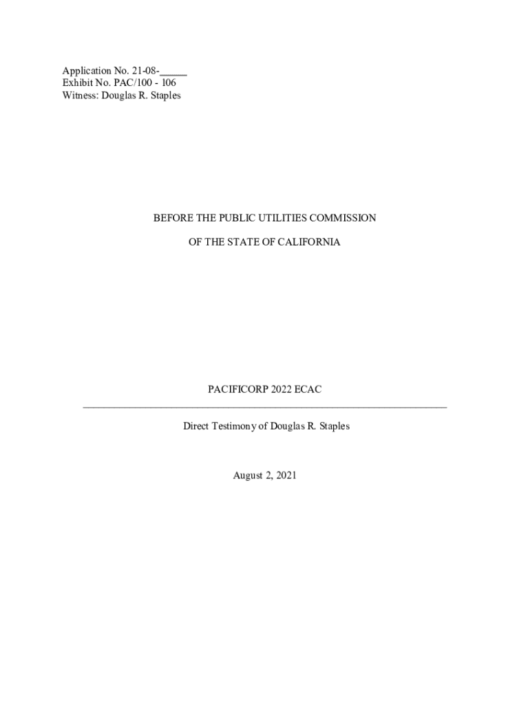 Fillable Online docs cpuc ca Re: Docket UE-390Corrections to ...