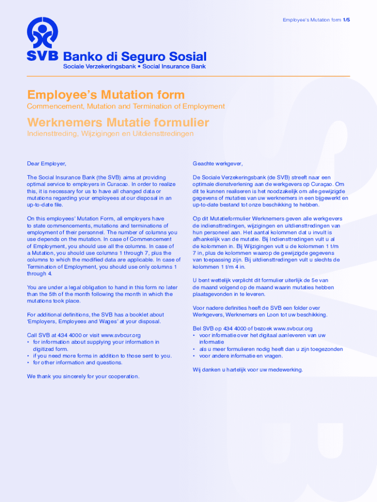 Fillable Online Registration and Mutation form for Sickness insurance ...