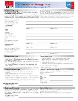 Fillable Online CHP NRW Birlii e.V. Fax Email Print - pdfFiller