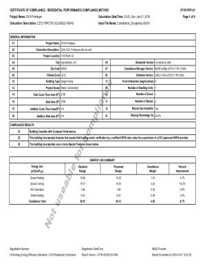 Fillable Online CERTIFICATE OF COMPLIANCE - RESIDENTIAL Fax Email Print ...