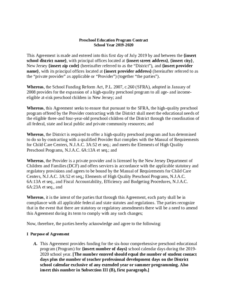 contract.doc - PRESCHOOL EDUCATION PROGRAM CONTRACT School ... Doc ...