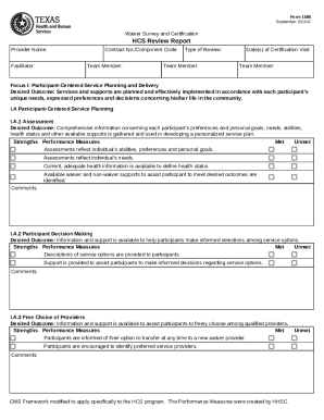 Fillable Online HCS Review Report. Form 1588 Fax Email Print - pdfFiller