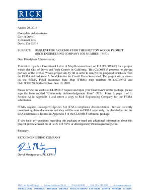 Fillable Online documents cityofdavis REQUEST FOR A CLOMR-F FOR THE ...