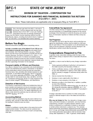 Fillable Online Instructions for Corporation Business Tax Forms for ...