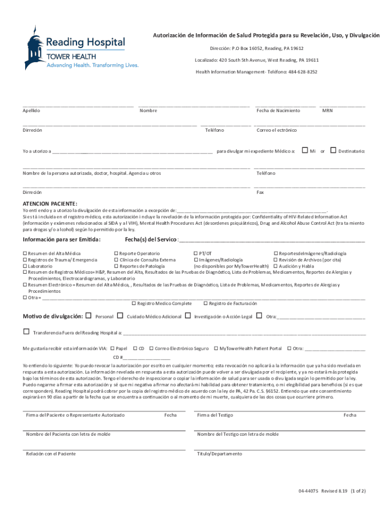 Fillable Online Attachment 46 - Authorization for 3rd Party Disclosures ...