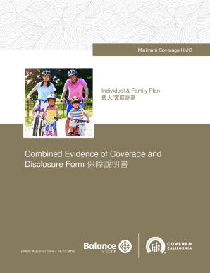 Fillable Online Fillable Online Evidence of coverage and disclosure ...