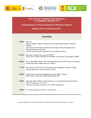 Fillable Online pph (patent prosecution highway) y la america invents ...