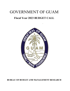 Fillable Online bbmr guam The Office of Finance and Budget Guam Fax ...