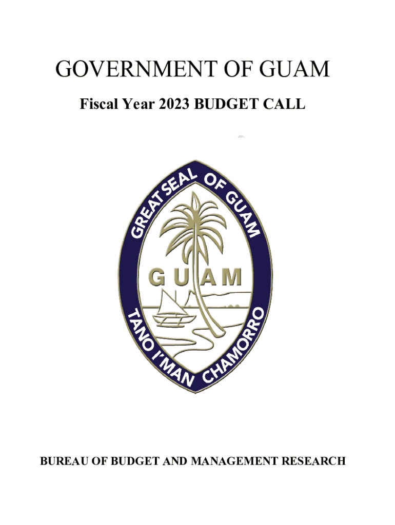Fillable Online bbmr guam The Office of Finance and Budget Guam Fax ...