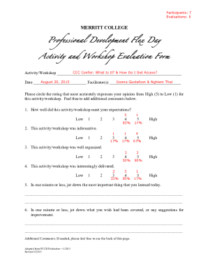 Fillable Online Evaluations: 6 Fax Email Print - pdfFiller