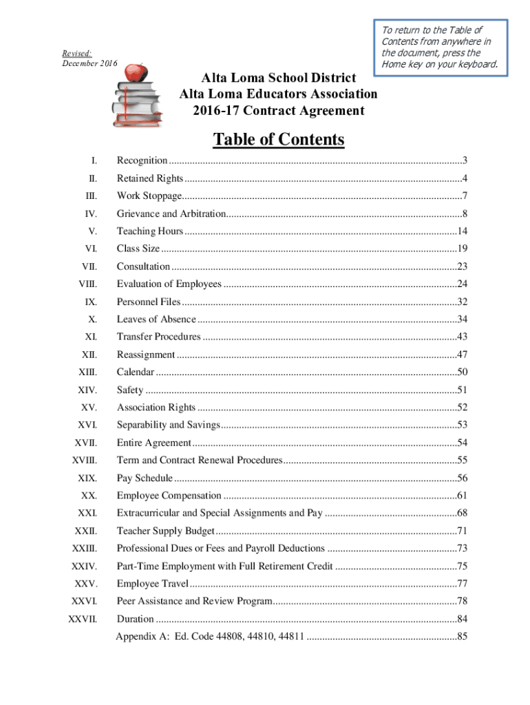 Fillable Online How to return to the Table of Contents in Word document ...
