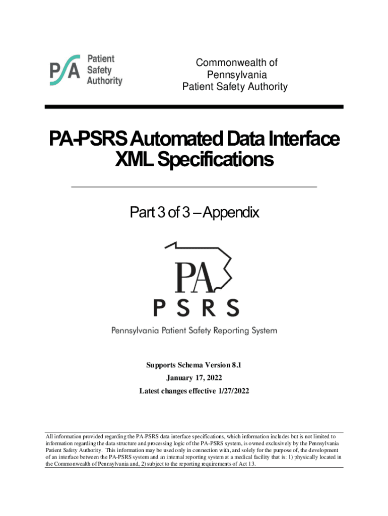 Fillable Online patientsafety.pa.govPatient Safety Authority - Safe ...