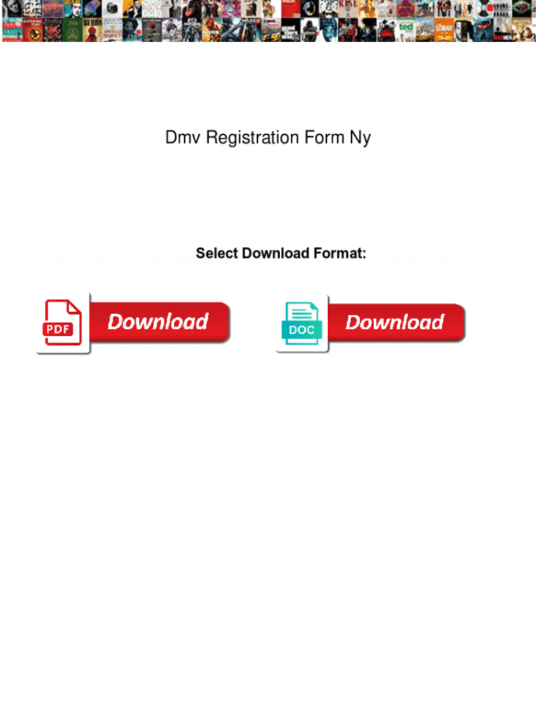 Fillable Online Dmv Registration Form Ny. Dmv Registration Form Ny ...