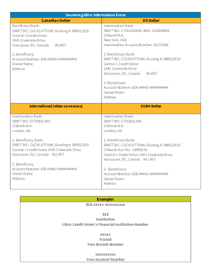Fillable Online Fillable Online Incoming Wire Information Form Canadian ...