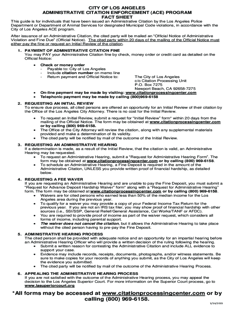 Fillable Online City Of Los Angeles Parking Permits Renewal Fax Email ...