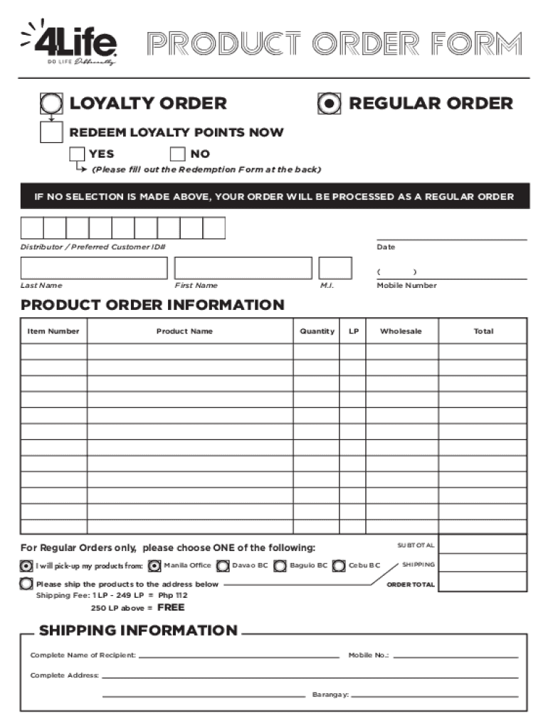 Fillable Online www.jotform.comform-templatesproduct-order-formProduct ...