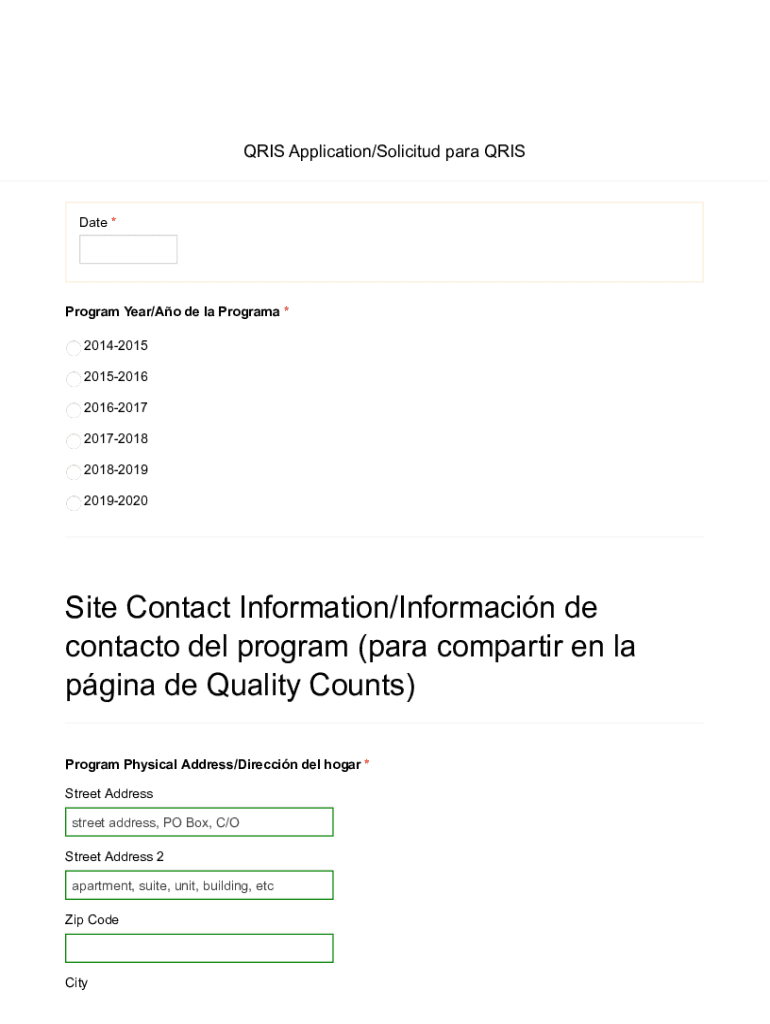 Fillable Online QRIS Application/Solicitud para QRIS Fax Email Print ...