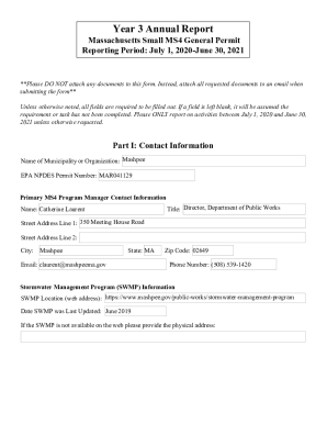 Fillable Online Year 3 Annual Report. Massachusetts Year 3 Annual Report Template Fax Email ...