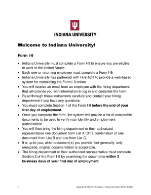 Fillable Online hr iu Welcome to Indiana University! - Form I-9 ...