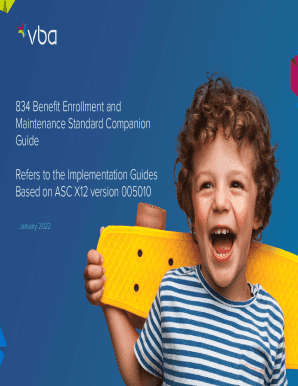 Fillable Online 834 Benefit Enrollment and Maintenance Standard ...