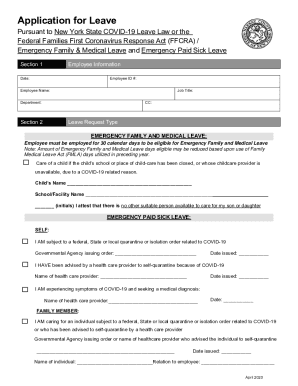Fillable Online FFCRA Application for Leave (5-28-2020) FINAL Fax Email ...