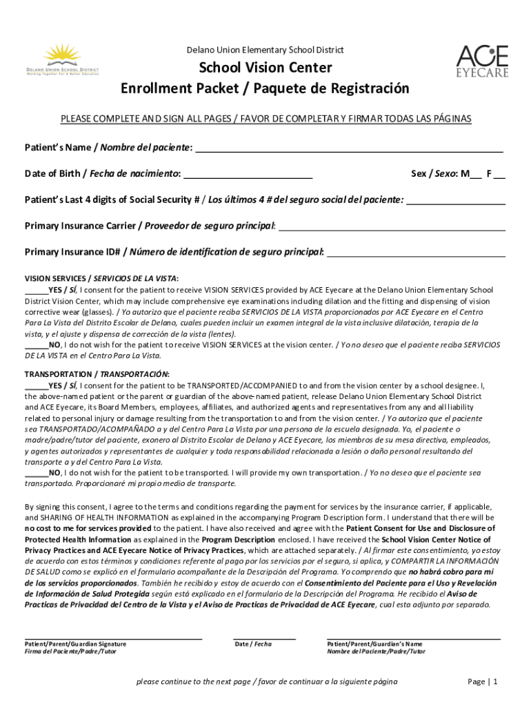 Fillable Online Delano Vision Center Patient Forms Rev033018.docx Fax ...