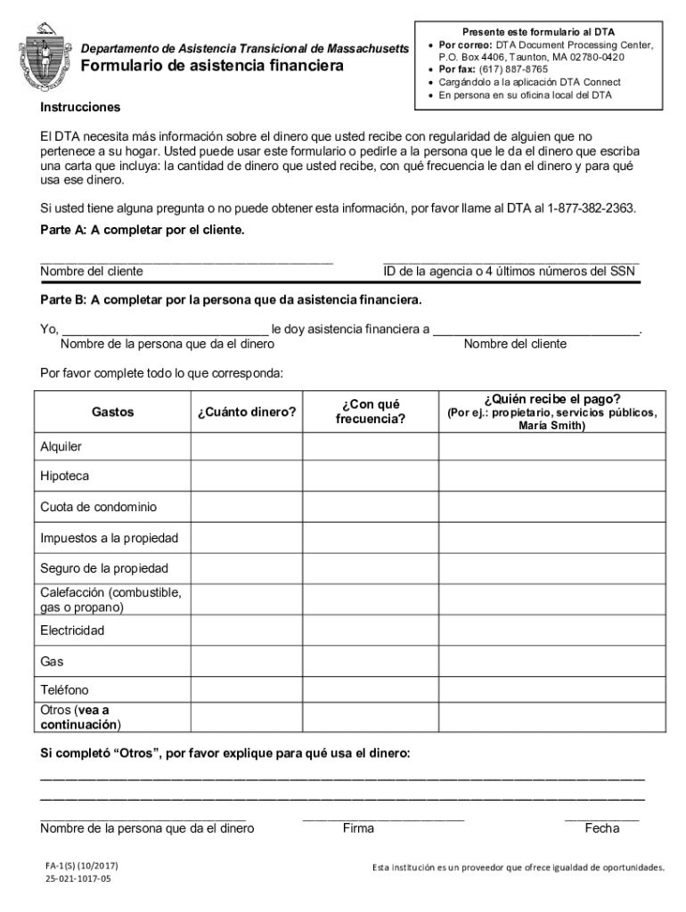 Fillable Online eohhs.ehs.state.ma.usDTAPolicyOnlinePresente este ...