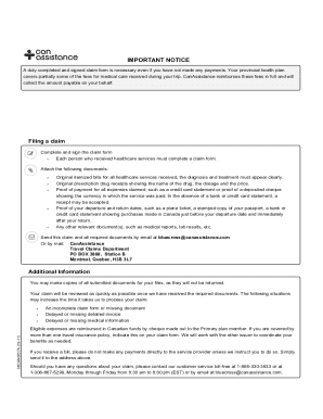 Fillable Online SBC Medical Claim Form (20191129) - Blue Cross Fax ...