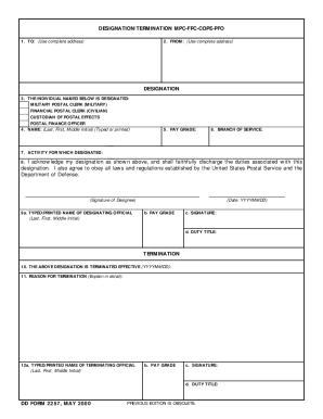 Fillable Online www.armyreal.com forms pdfDESIGNATION/TERMINATION MPC ...