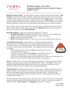 Fillable Online Radiation and Pregnancy: A Fact Sheet for Clinicians ...
