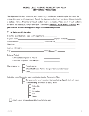 Fillable Online Lead Abatement, Inspection and Risk AssessmentUS EPA ...