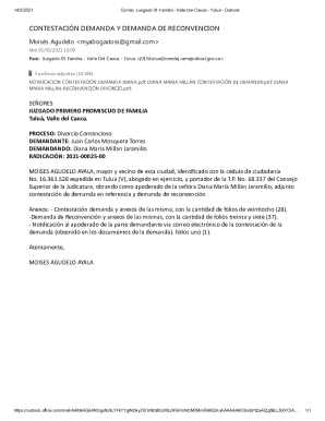 Fillable Online juzgado 001 promiscuo de familia del circuito de tulu ...