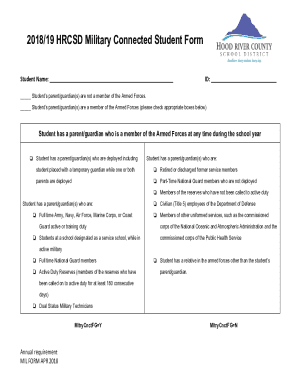 Fillable Online www.hoodriver.k12.or.uscmslib2018/19 HRCSD Military ...
