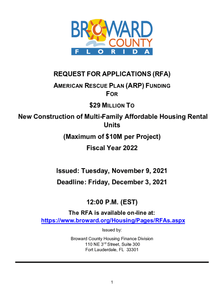 Fillable Online REQUEST FOR APPLICATIONS (RFA) AMERICAN RESCUE Fax ...