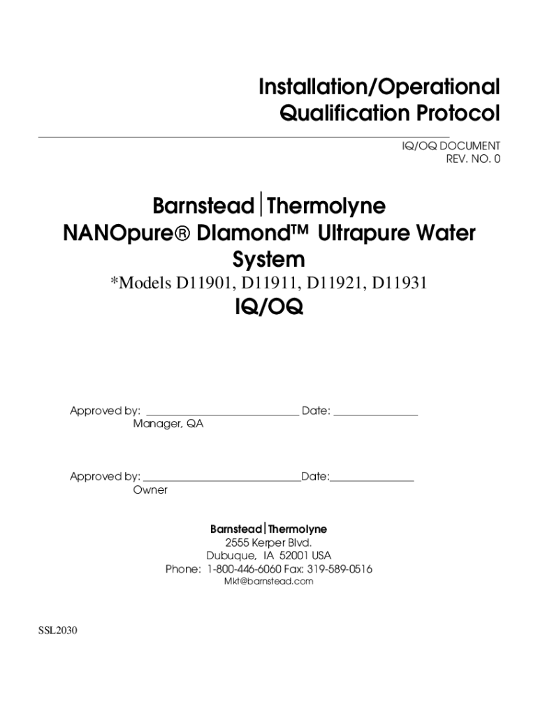 Fillable Online operational qualification template Fax Email Print ...