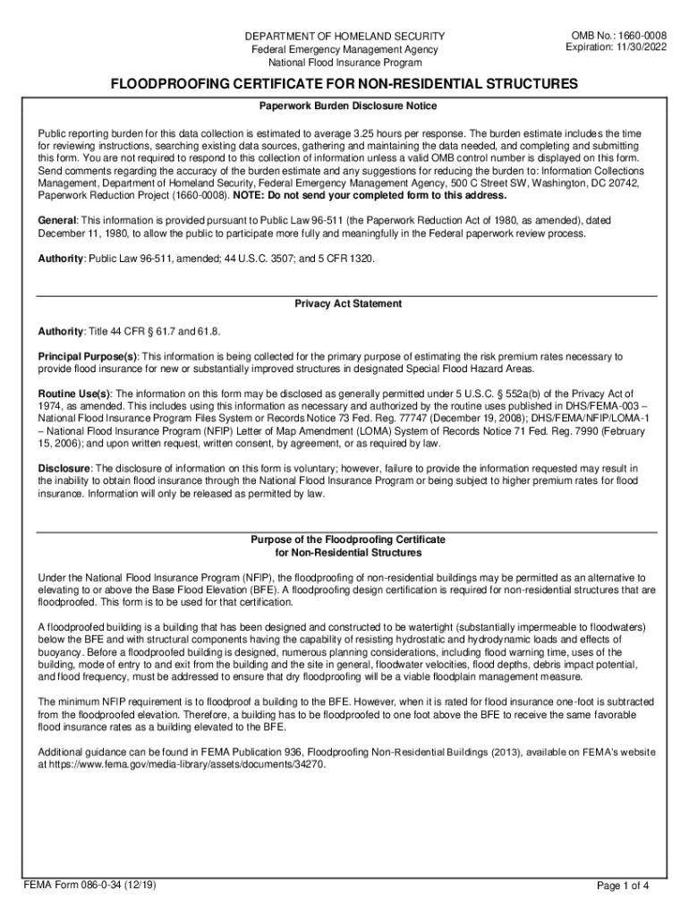 Fillable Online www.fema.govsitesdefaultSTANDARD FLOOD HAZARD ...