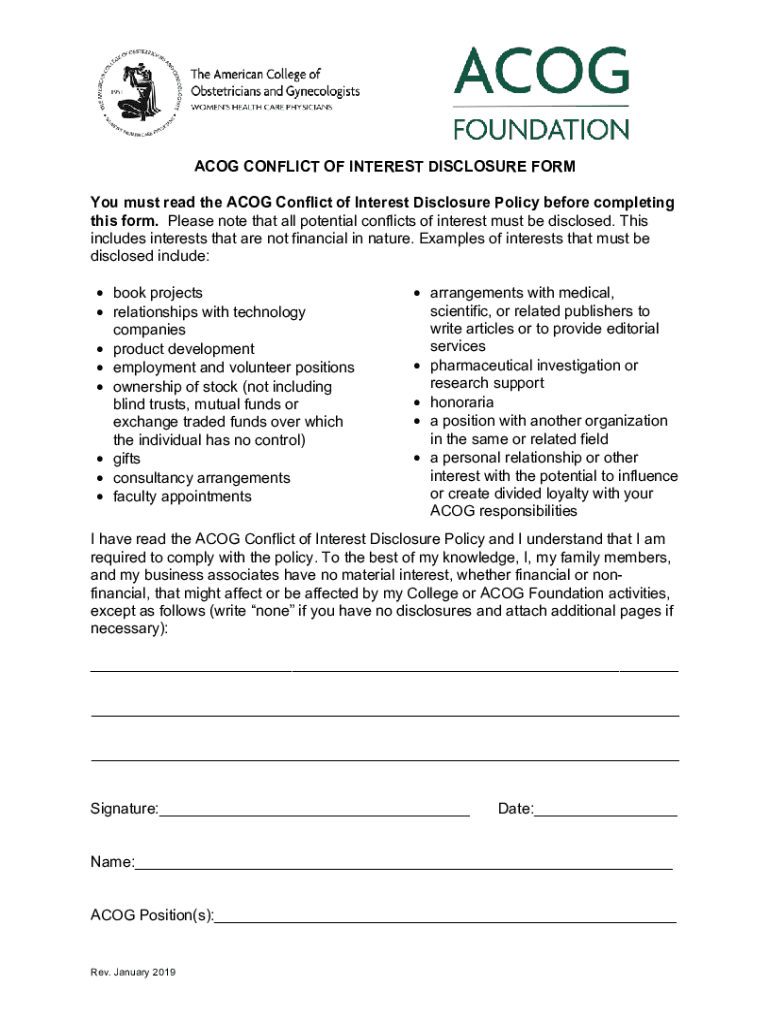 Fillable Online www.hrsa.govconflict-of-interest-formBasic Conflict of Interest Disclosure Form ...