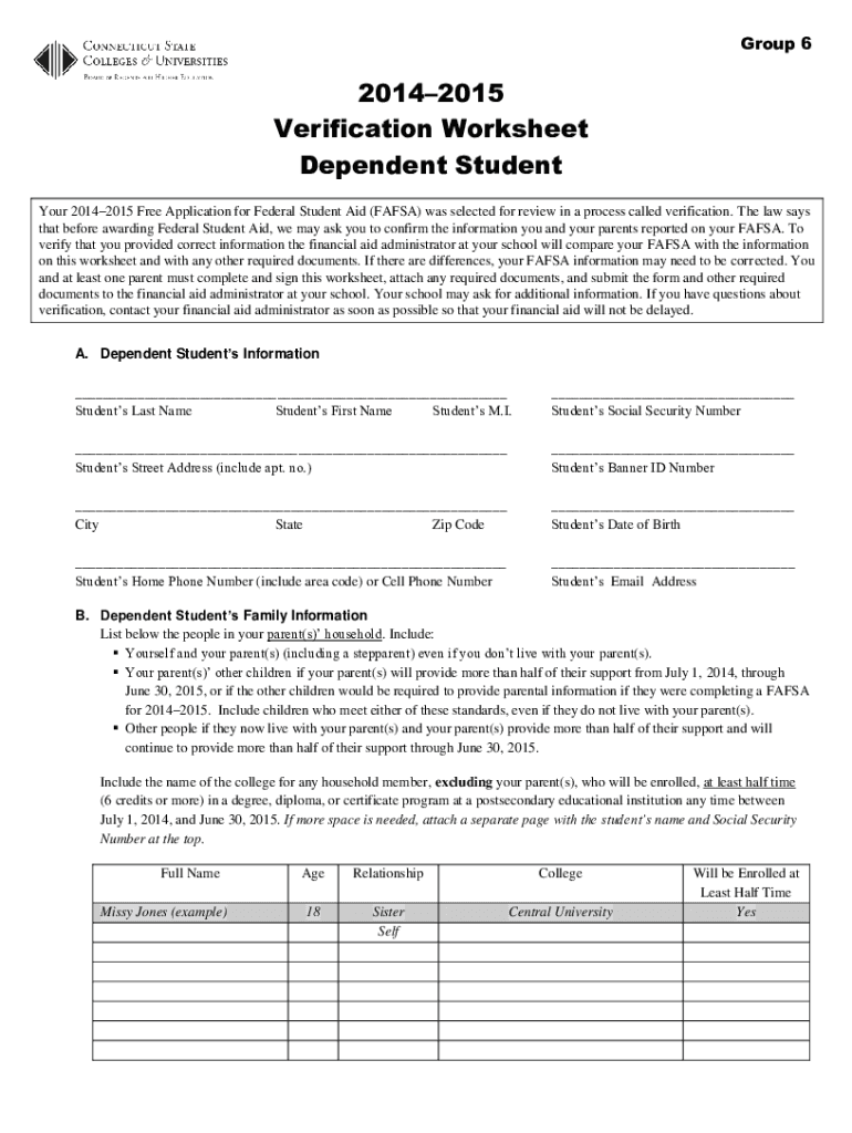 Fillable Online www.vcccd.edusitesdefault20142015 Verification ...