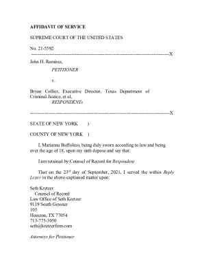 Fillable Online AFFIDAVIT OF SERVICE Fax Email Print - pdfFiller