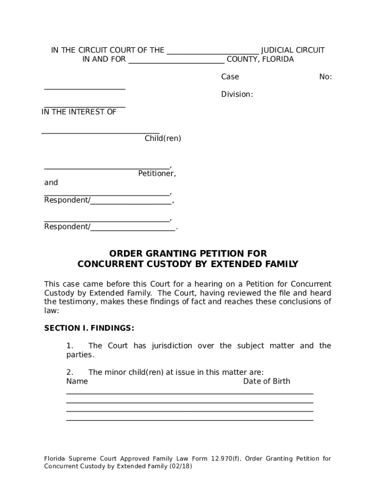 www.signnow.comfill-and-sign-pdf-105544ORDER GRANTING PETITION FOR TEMPORARY CUSTODY BY EXTENDED ...