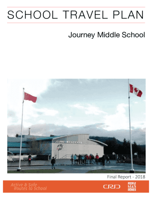 Fillable Online School Travel Plan Journey FINAL - Capital Regional ...
