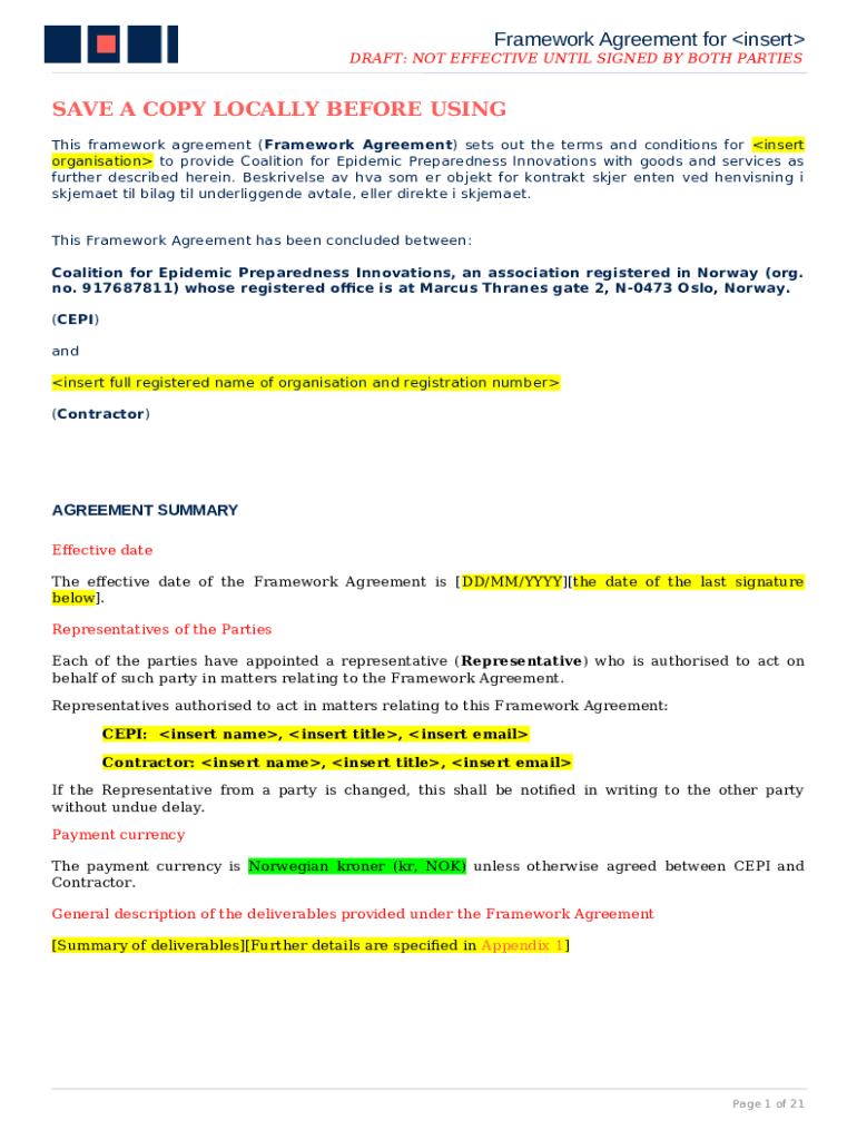 Framework Schedule Templates - GOV.UK Doc Template | pdfFiller