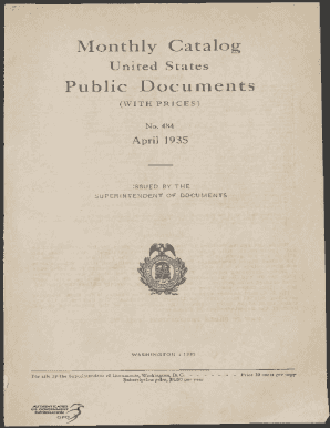 Fillable Online Monthly Catalog of United States Government ...