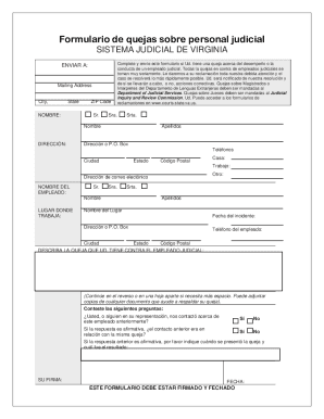 Fillable Online Interpreter Complaint Form Fax Email Print - pdfFiller