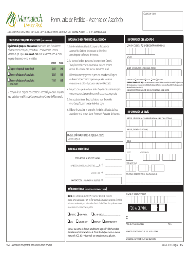 Fillable Online Formulario de Pedido Ascenso de Asociado - Amazon AWS ...
