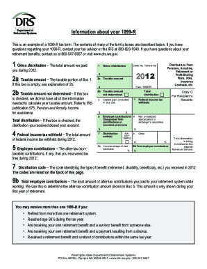 Fillable Online About Form 1099-R, Distributions From ... - IRS tax ...
