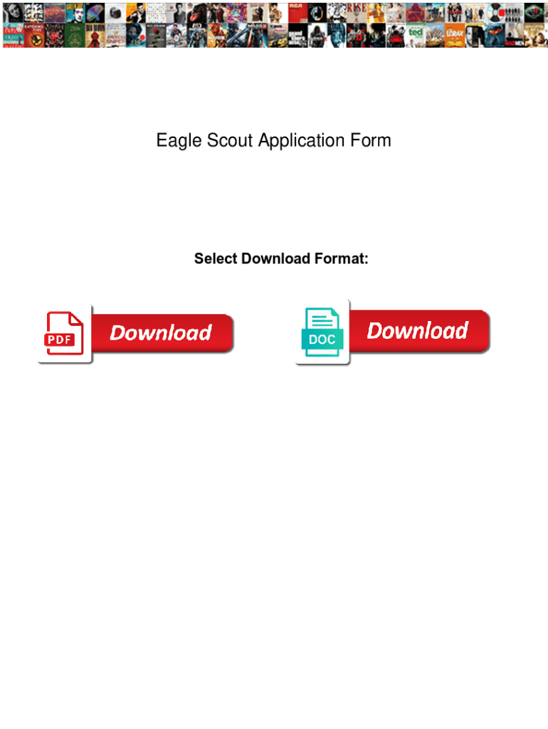 Fillable Online Eagle Scout Application Form. Eagle Scout Application Form hotfrog Fax Email ...