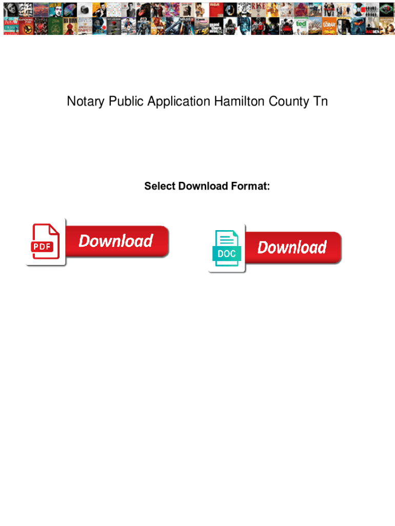 Fillable Online Notary Public Application Hamilton County Tn - Maple ...