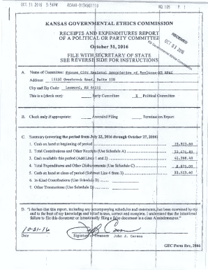 Fillable Online ethics ks Campaigns - South Carolina State Ethics ...