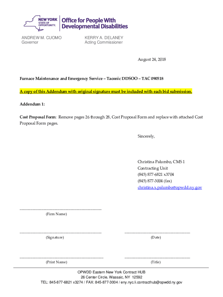 Fillable Online opwdd ny Fillable Online opwdd ny ANDREW M. CUOMO KERRY ...